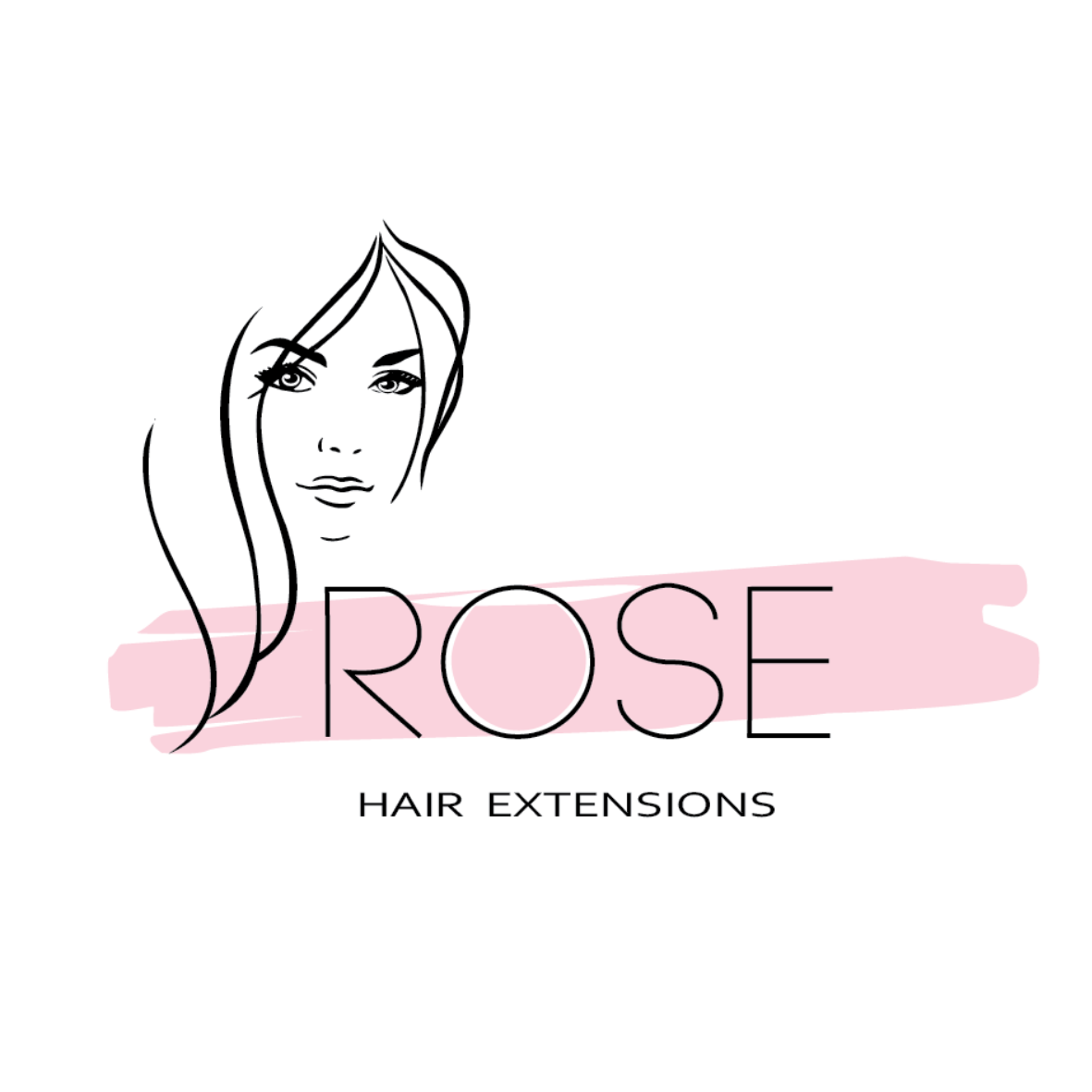 Rose hair extensions logo